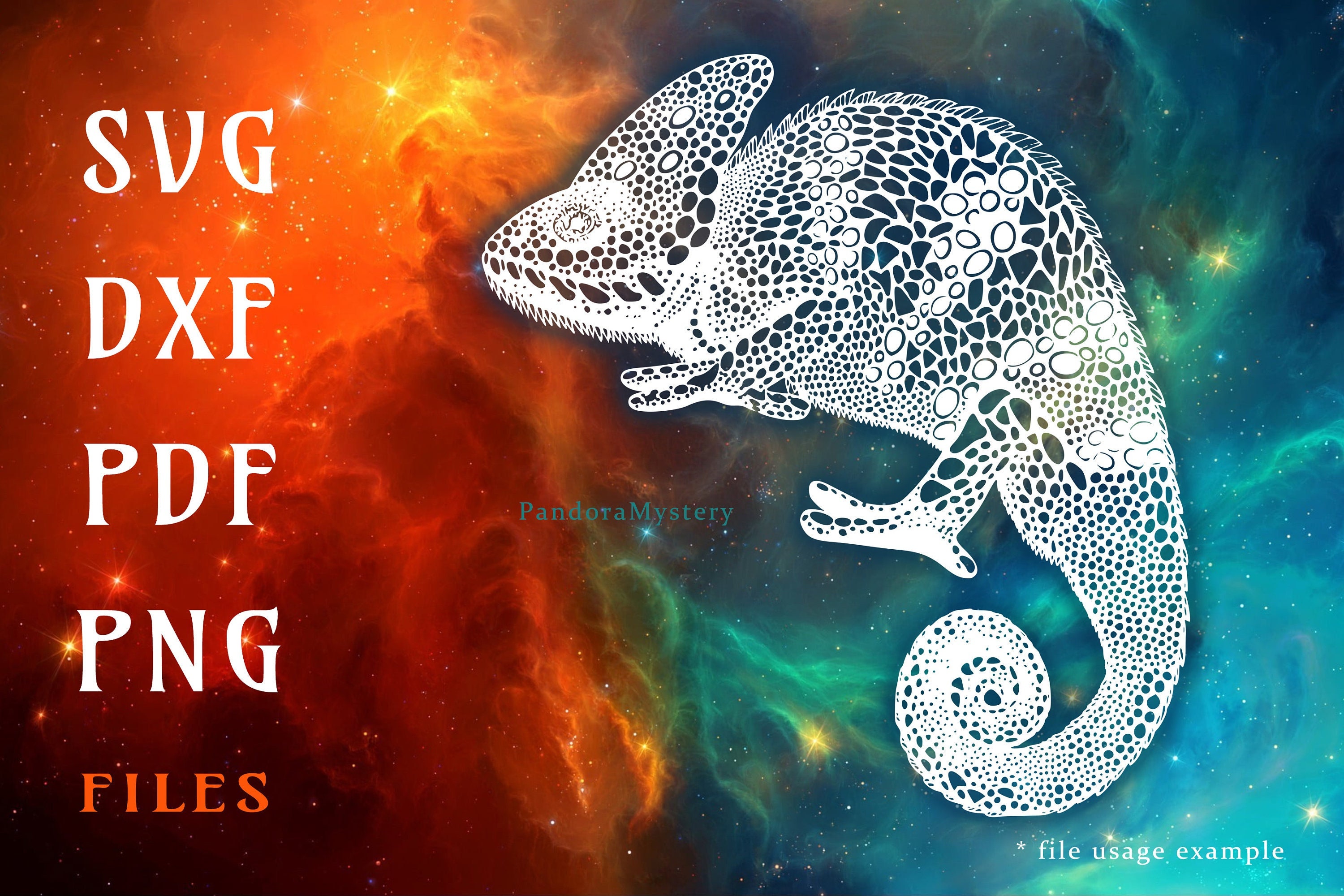 Chameleon Zentangle / Zentangle Svg / SVG Files for Cricut / Chameleon ...