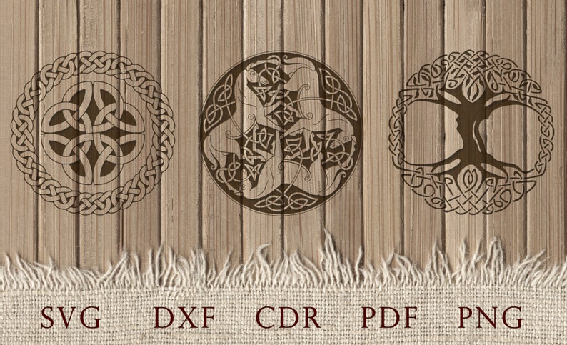 Celtic Shield Vector Files / Celtic Shield Silhouette / Celtic Clipart ...