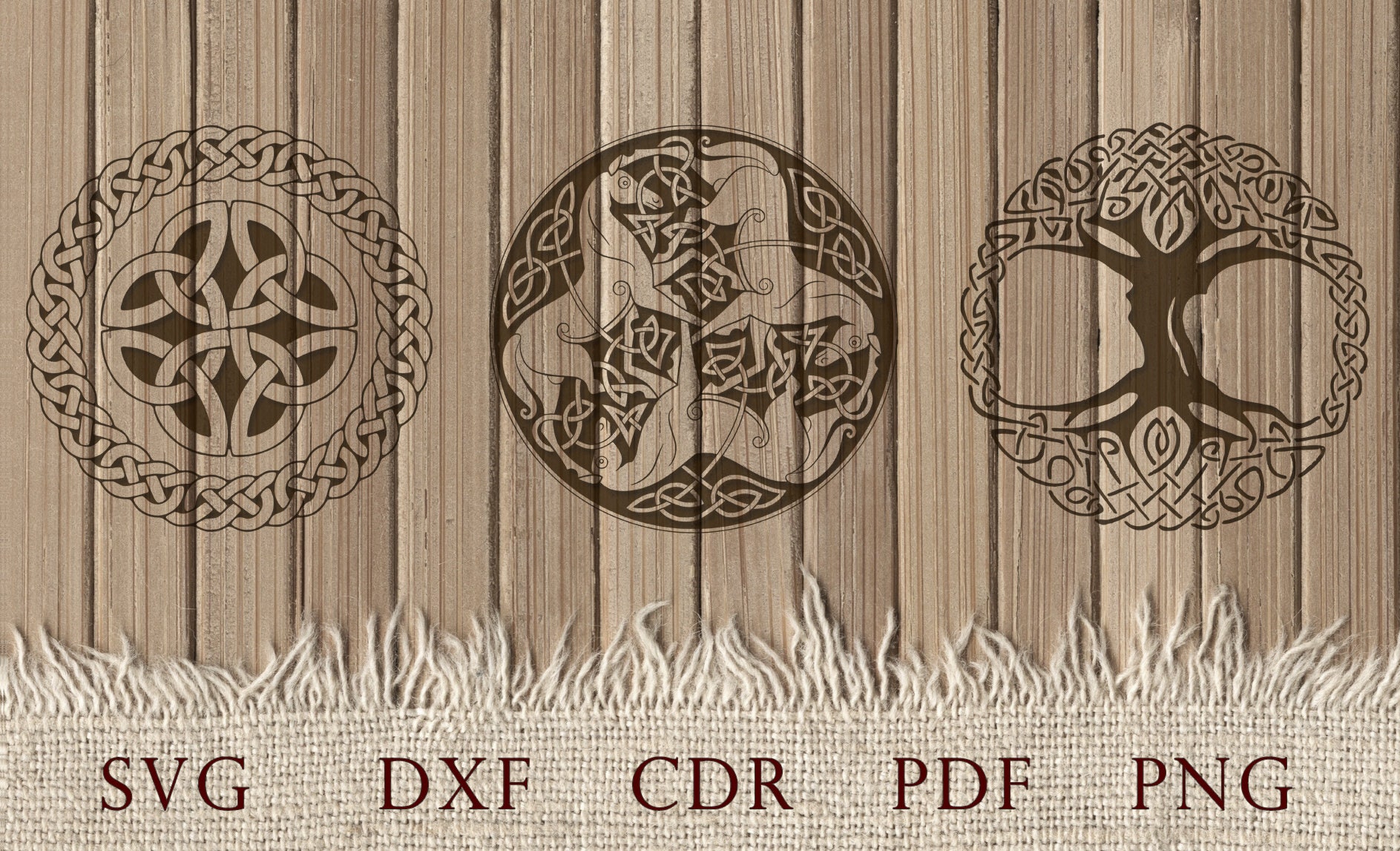 Celtic Shield Vector Files / Celtic Shield Silhouette / Celtic Clipart ...