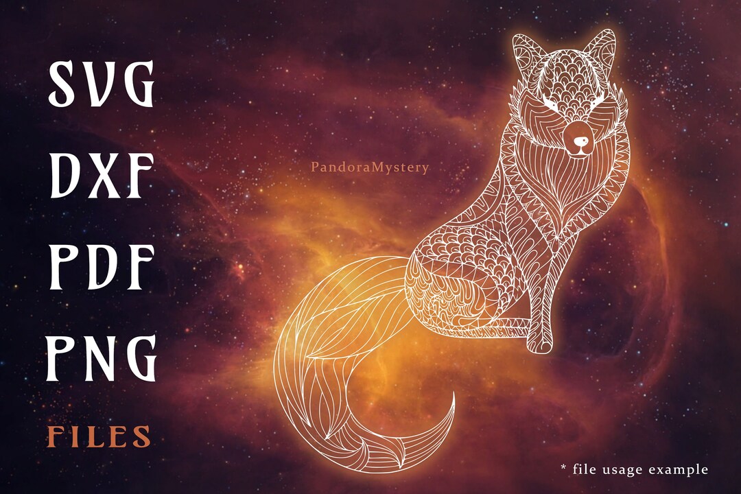 Fox Zentangle / Zentangle Svg / SVG Files for Cricut / Fox Silhouette ...