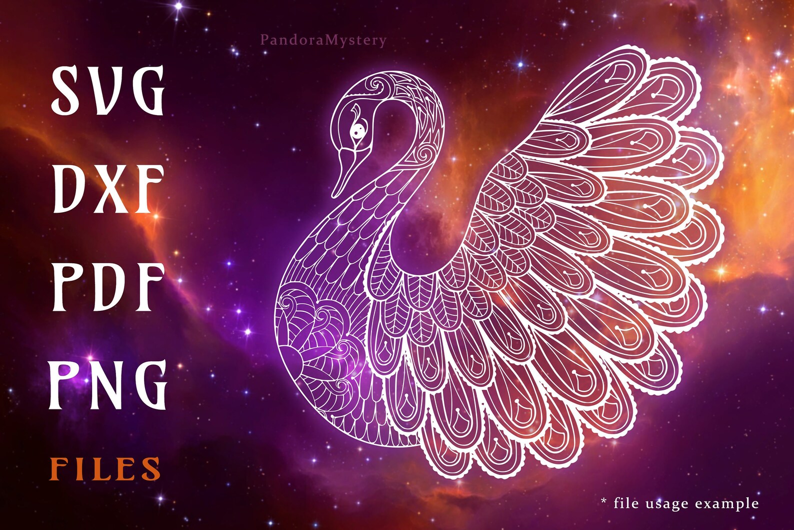 Swan Zentangle / Zentangle Svg / SVG Files for Cricut / Swan Silhouette ...