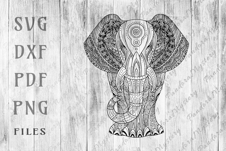 Elefante Zentangle / Zentangle svg / Archivos SVG para Cricut ...