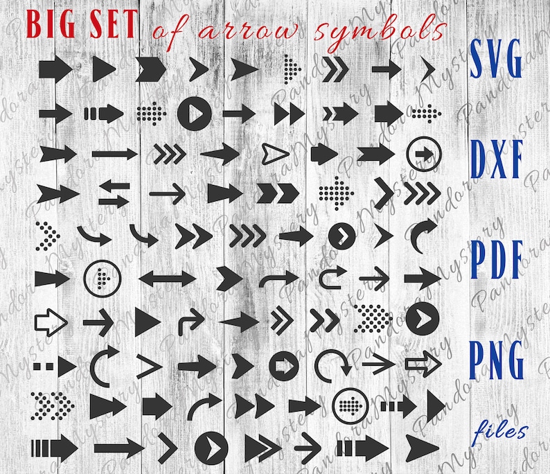 Arrows Set SVG / Arrows Clipart / Arrows Svg / Arrows Brush Svg ...