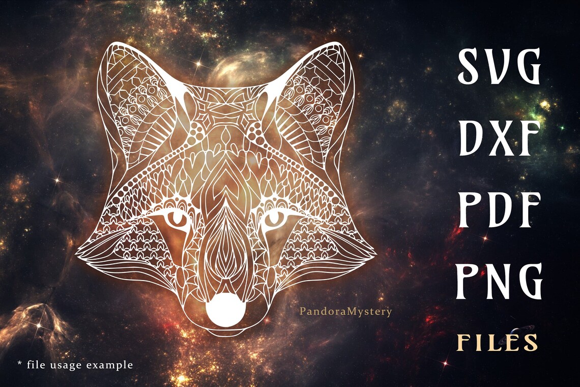 Fox Zentangle / Zentangle Svg / SVG Files for Cricut / Fox Silhouette ...