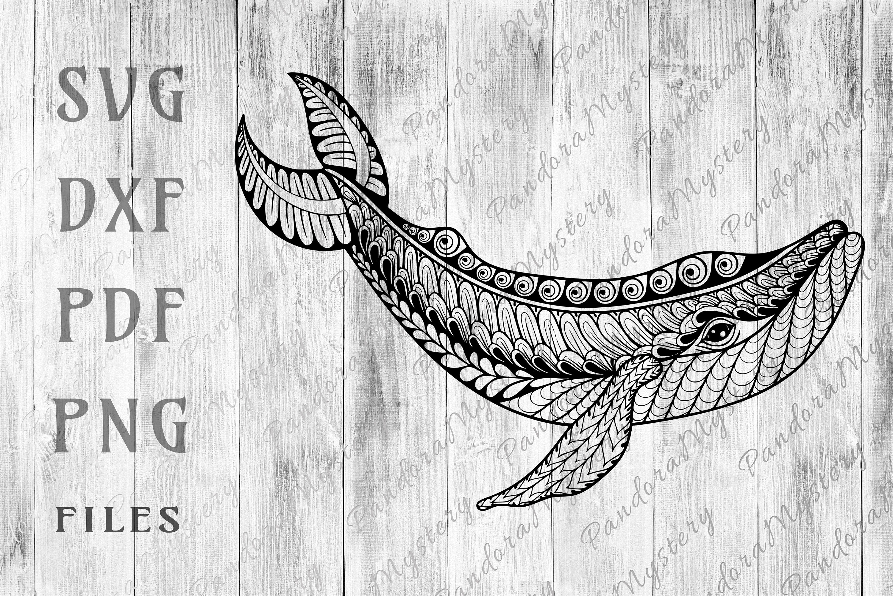 Whale Zentangle / Zentangle Svg / SVG Files for Cricut / Whale ...