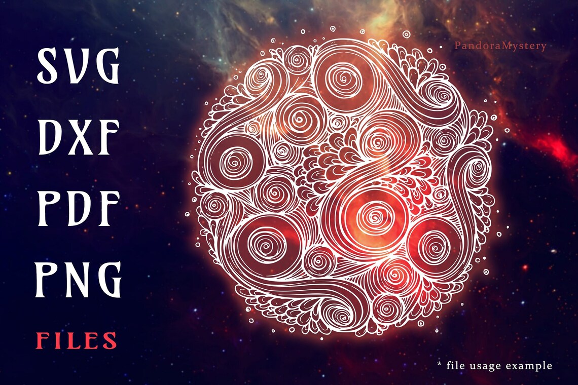 Mandala Zentangle / Zentangle Svg / SVG Files for Cricut / Mandala ...