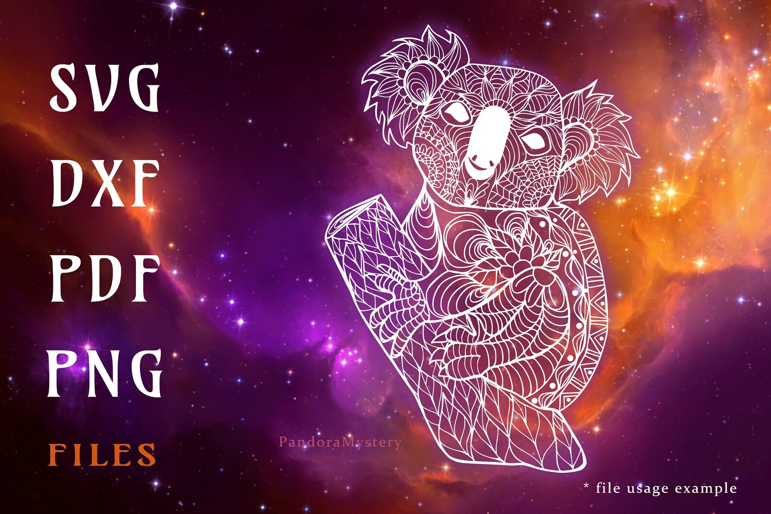 Koala Zentangle / Zentangle Svg / SVG Files for Cricut / Koala ...