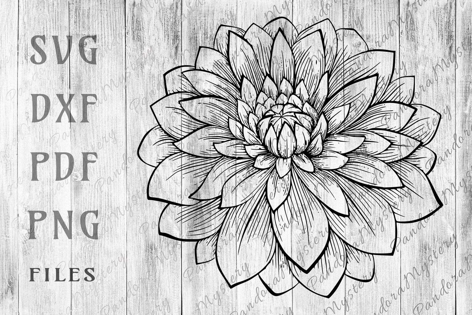 Lotus Zentangle / Zentangle Svg / SVG Files for Cricut / Lotus - Etsy