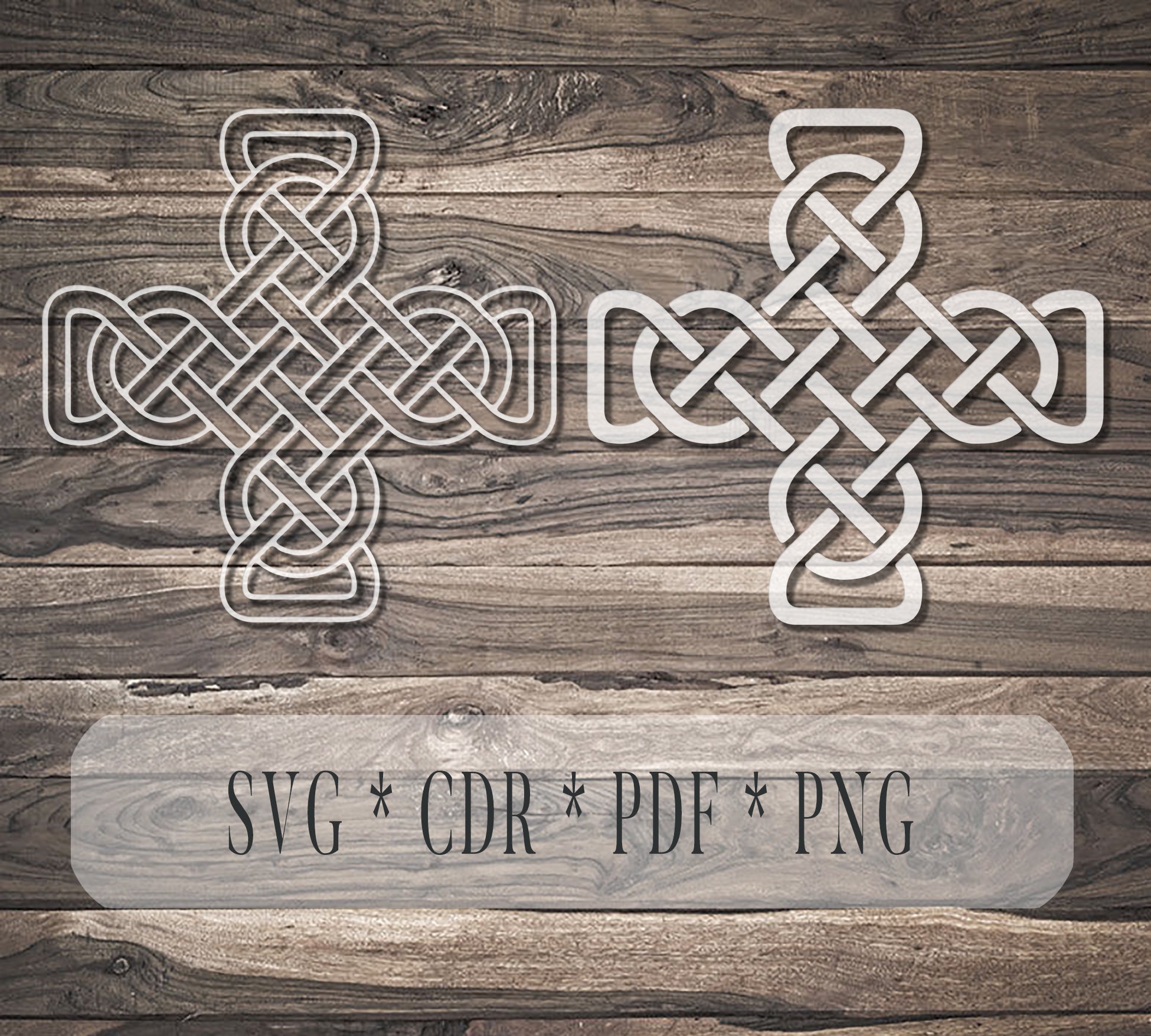 Celtic Knotwork Vector Files / Celtic Knotwork Silhouette / - Etsy