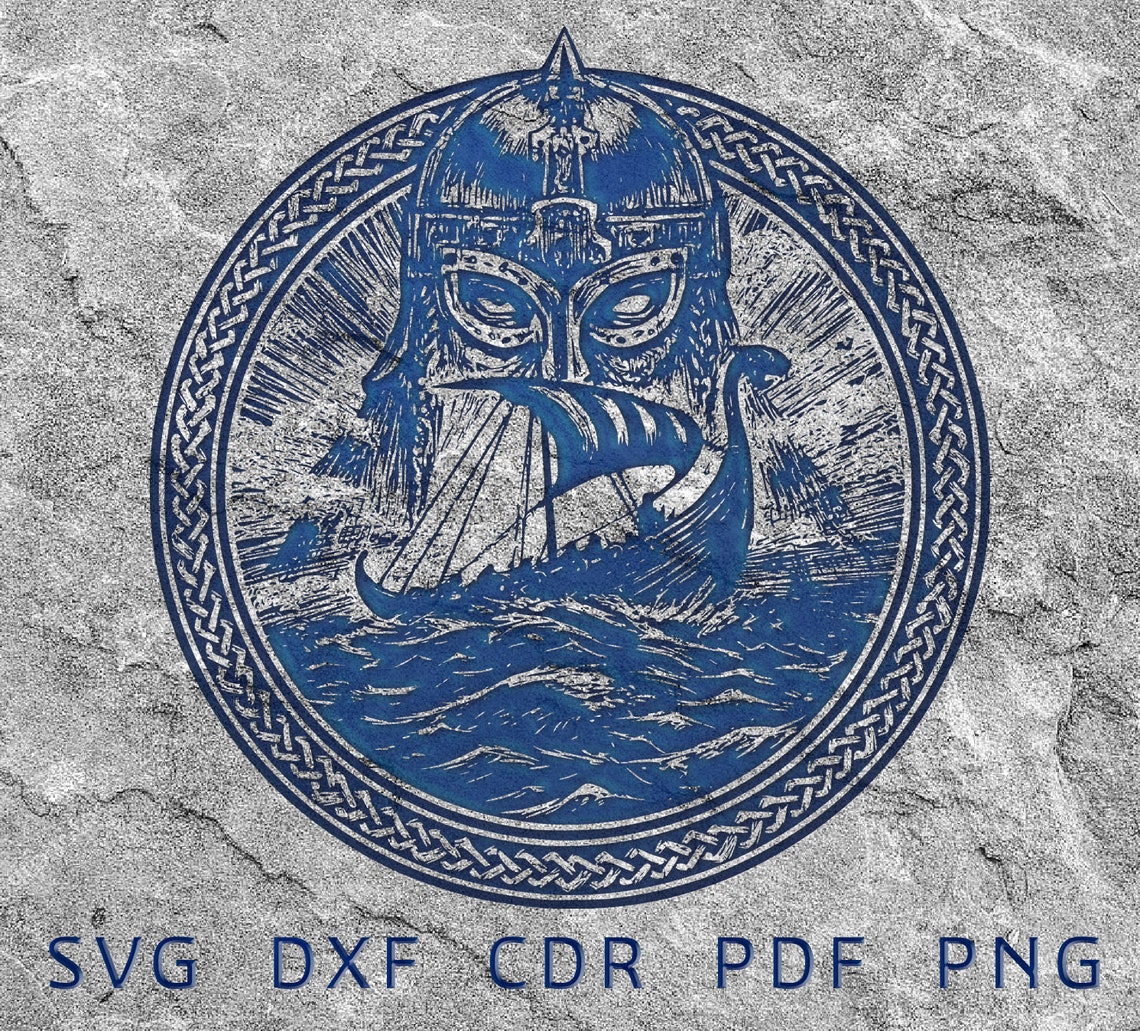 Viking Shield Vector Files / Viking Silhouette / Viking Pattern ...
