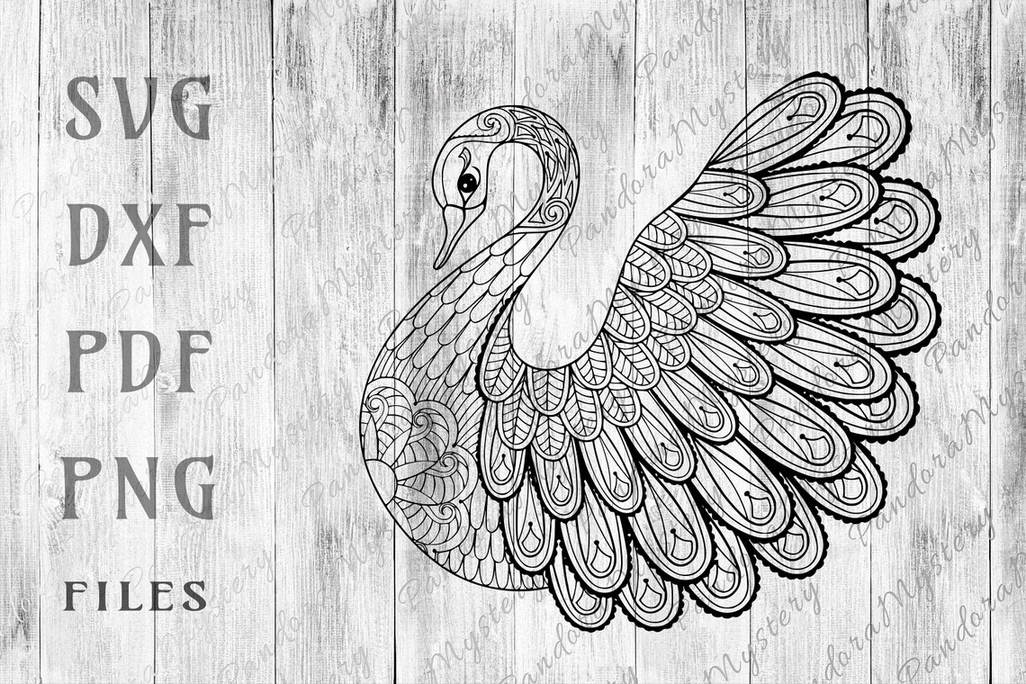 Swan Zentangle / Zentangle Svg / SVG Files for Cricut / Swan Silhouette ...