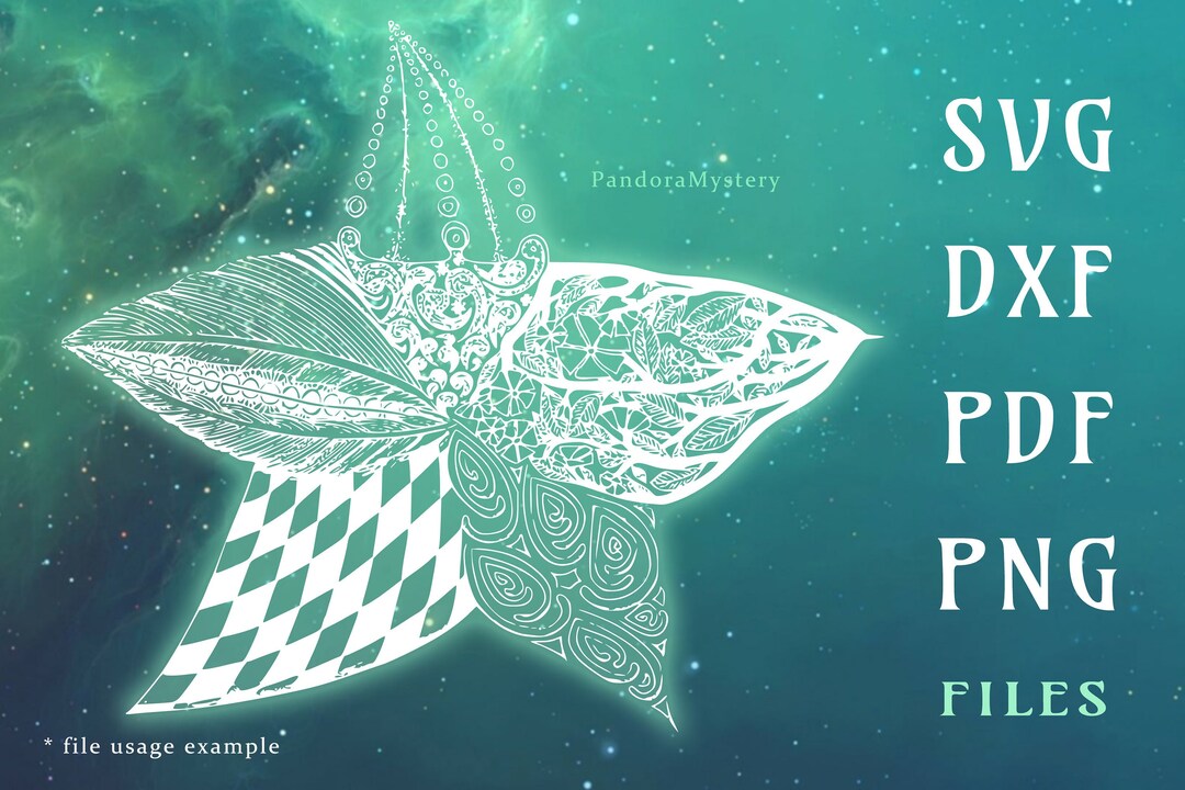 Starfish Zentangle / Zentangle Svg / SVG Files for Cricut / Starfish ...