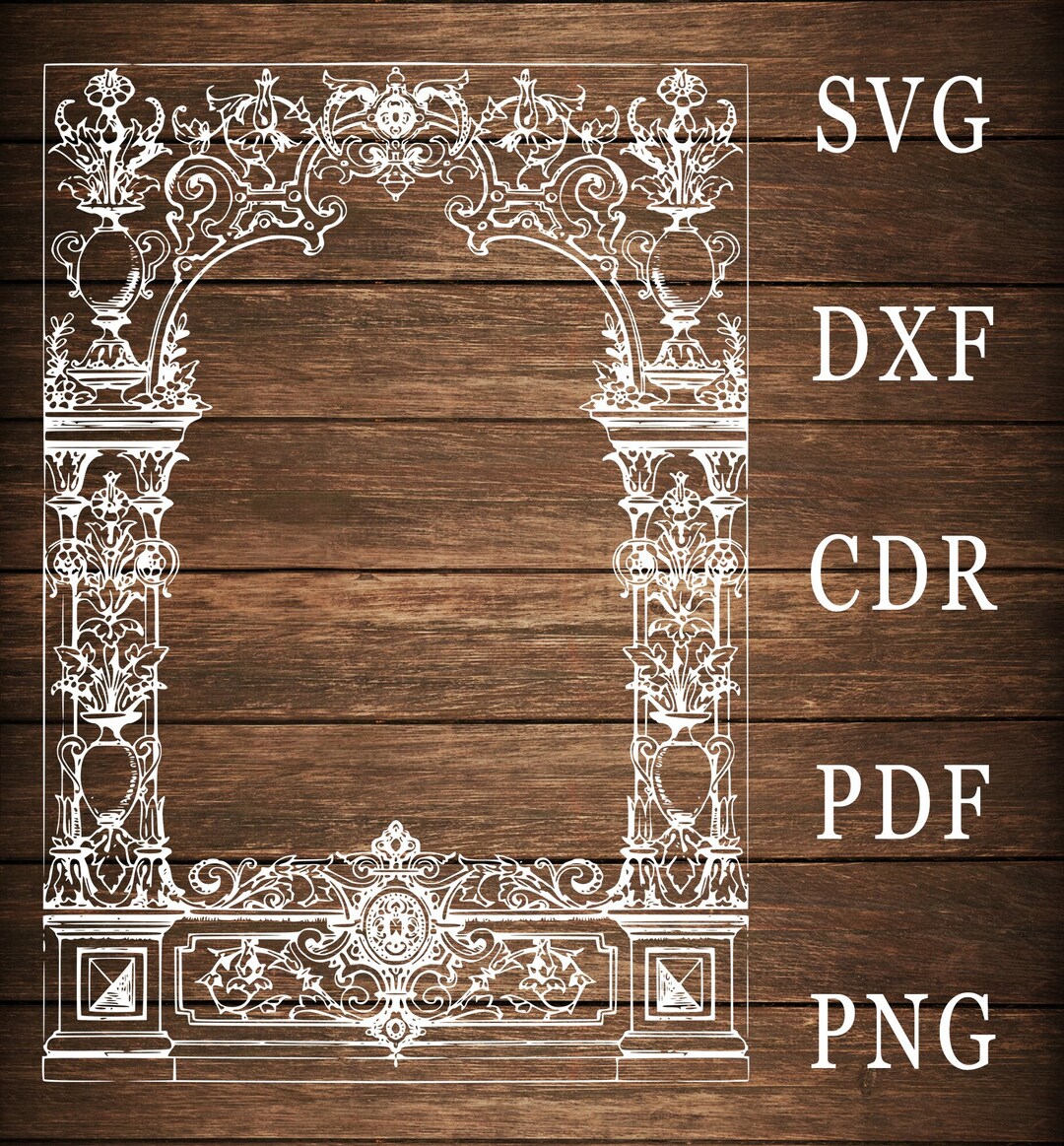 Vintage Frame Vector Files / Vintage Frame Svg / Vintage Clipart ...
