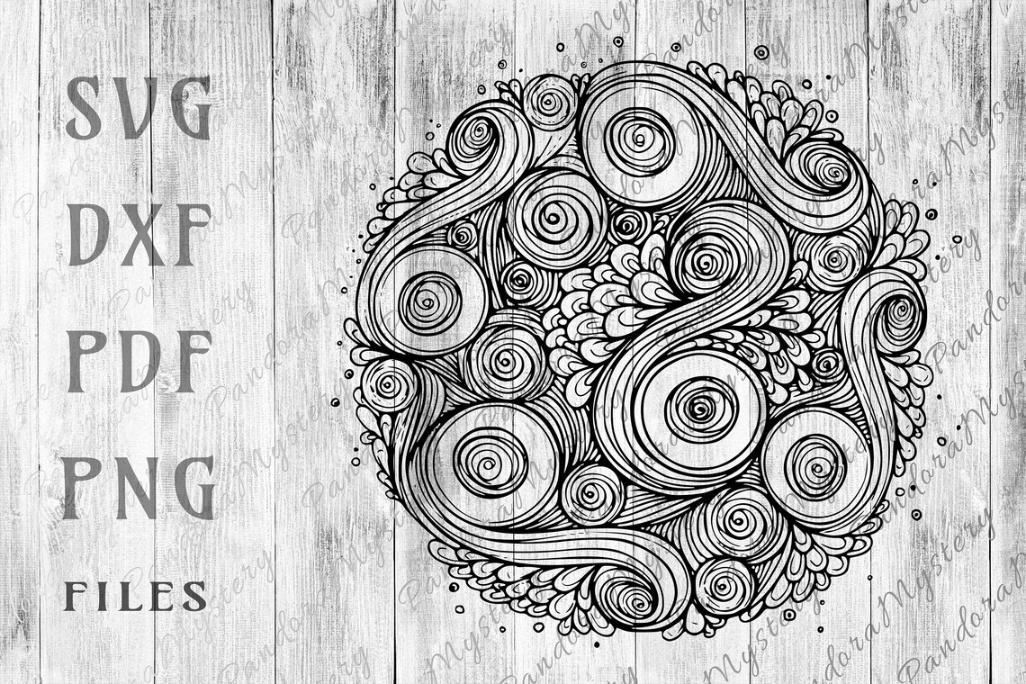 Mandala Zentangle / Zentangle Svg / SVG Files for Cricut / Mandala ...