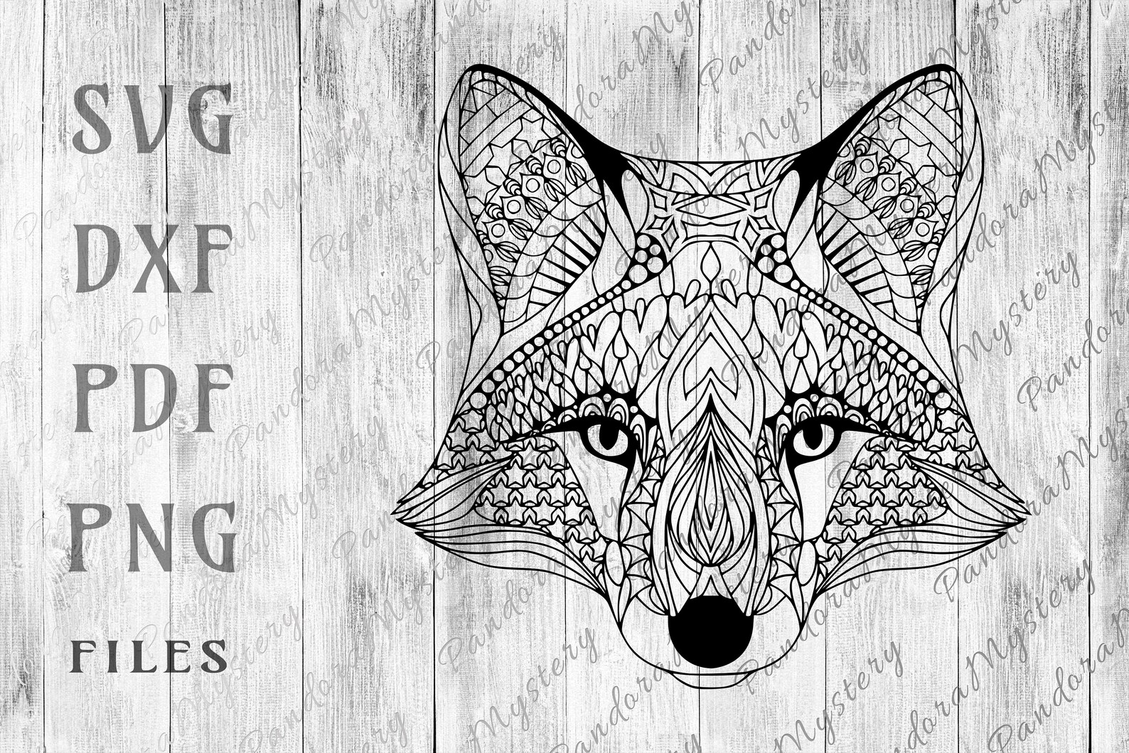 Fox Zentangle / Zentangle Svg / SVG Files for Cricut / Fox Silhouette ...