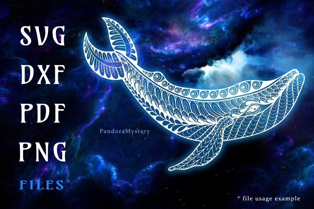 Whale Zentangle / Zentangle Svg / SVG Files for Cricut / Whale ...