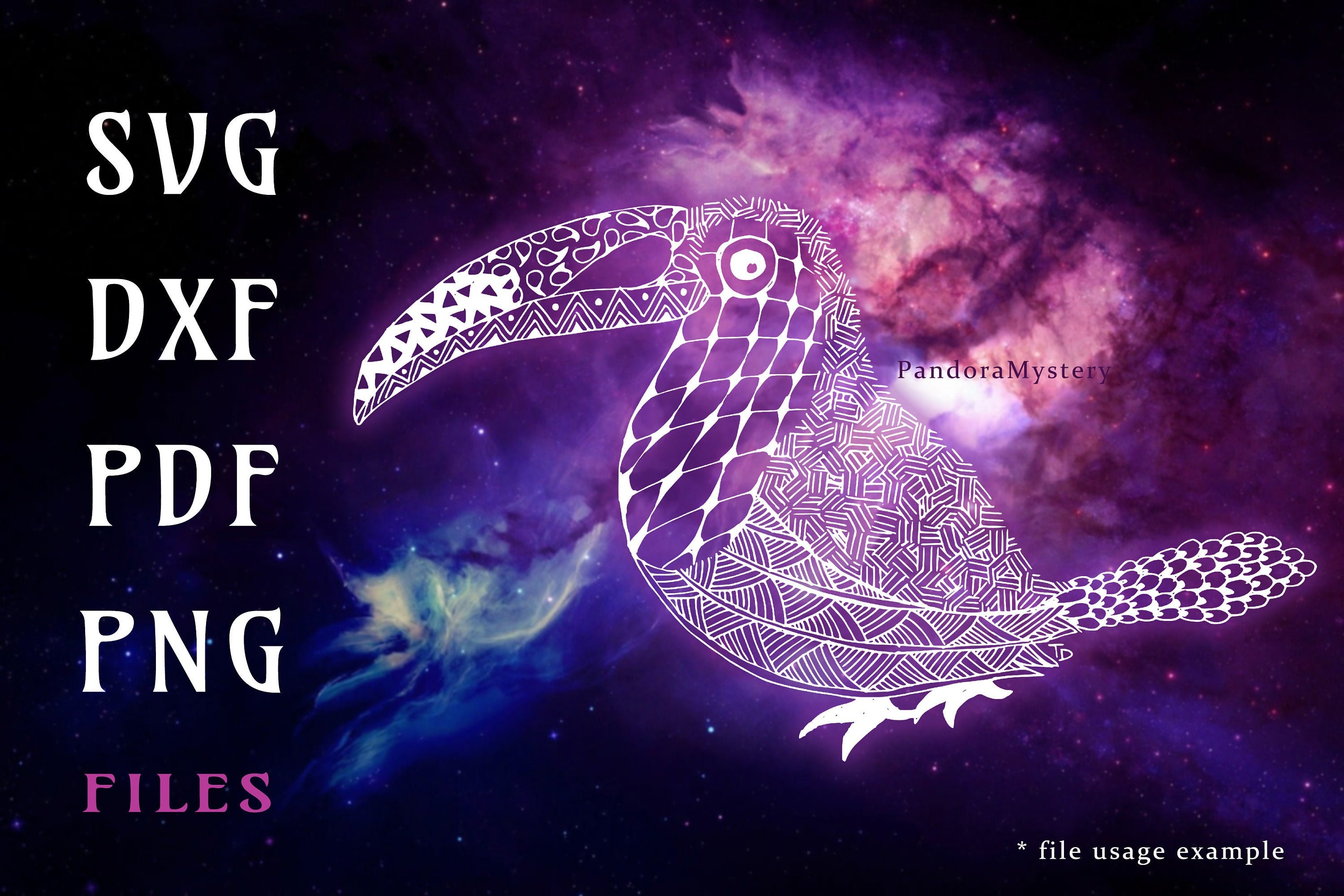 Toucan Zentangle / Zentangle Svg / SVG Files for Cricut / Toucan ...