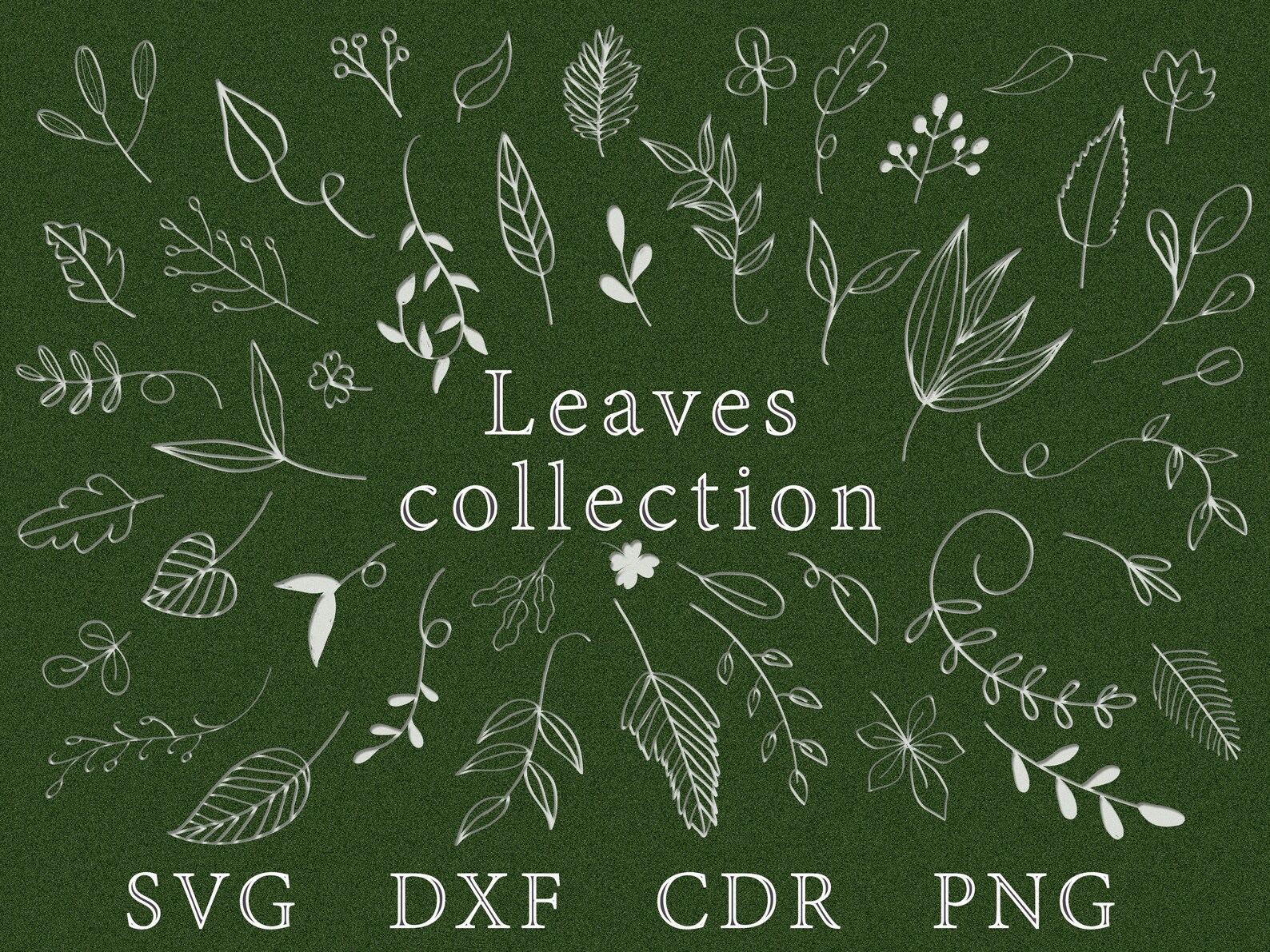 Leaf Set SVG / Leaf Clipart / Leaf Elements Svg / Leaves Collection ...