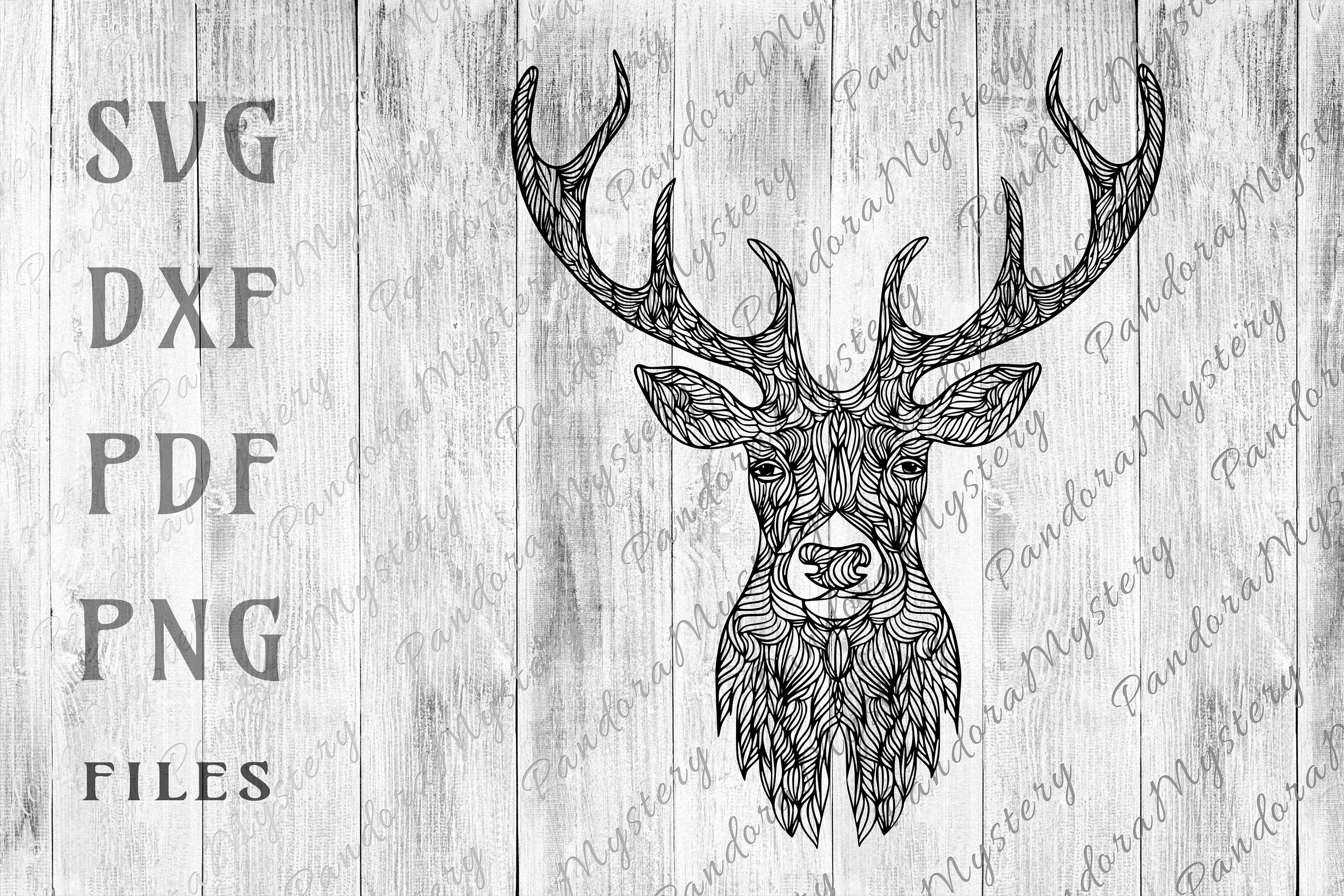 Deer Zentangle / Zentangle Svg / SVG Files for Cricut / Deer Silhouette ...