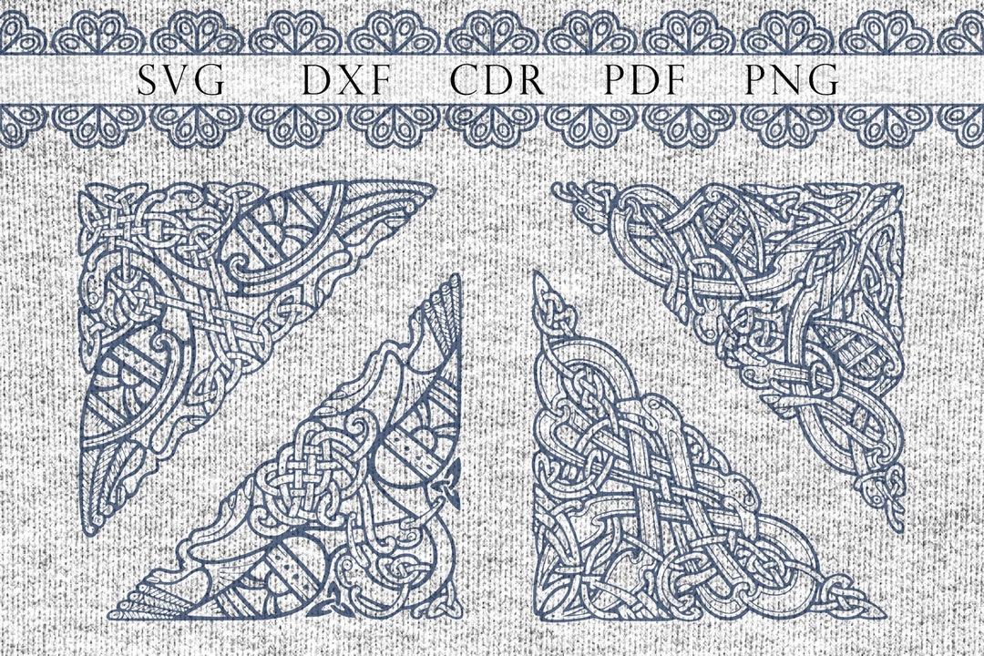 Celtic Knotwork Vector Files / Celtic Knotwork Silhouette / Celtic ...