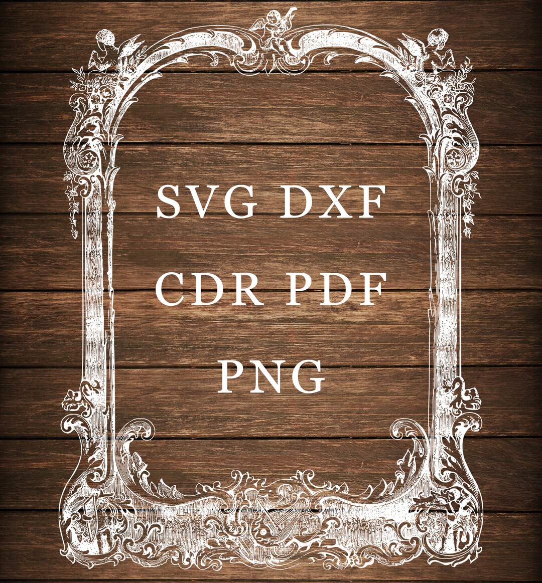 Vintage Frame Vector Files / Vintage Frame Svg / Vintage Clipart ...