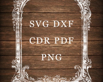 Book Frame Vector Files / Frame Svg / Vintage Book Clipart / Book ...