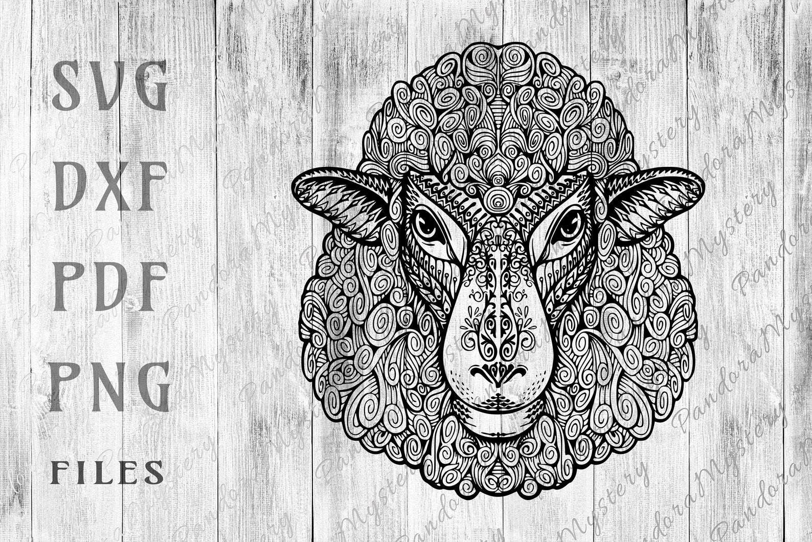 Sheep Zentangle / Zentangle Svg / SVG Files for Cricut / Sheep ...