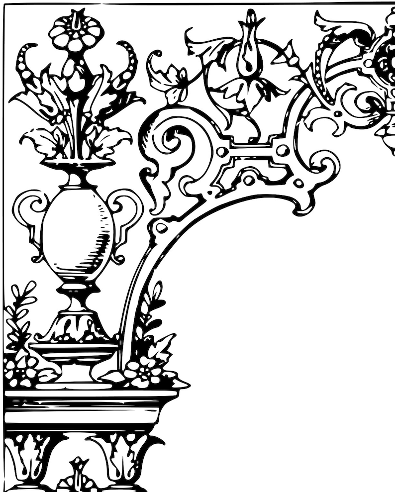 Vintage Frame Vector Files / Vintage Frame Svg / Vintage Clipart ...