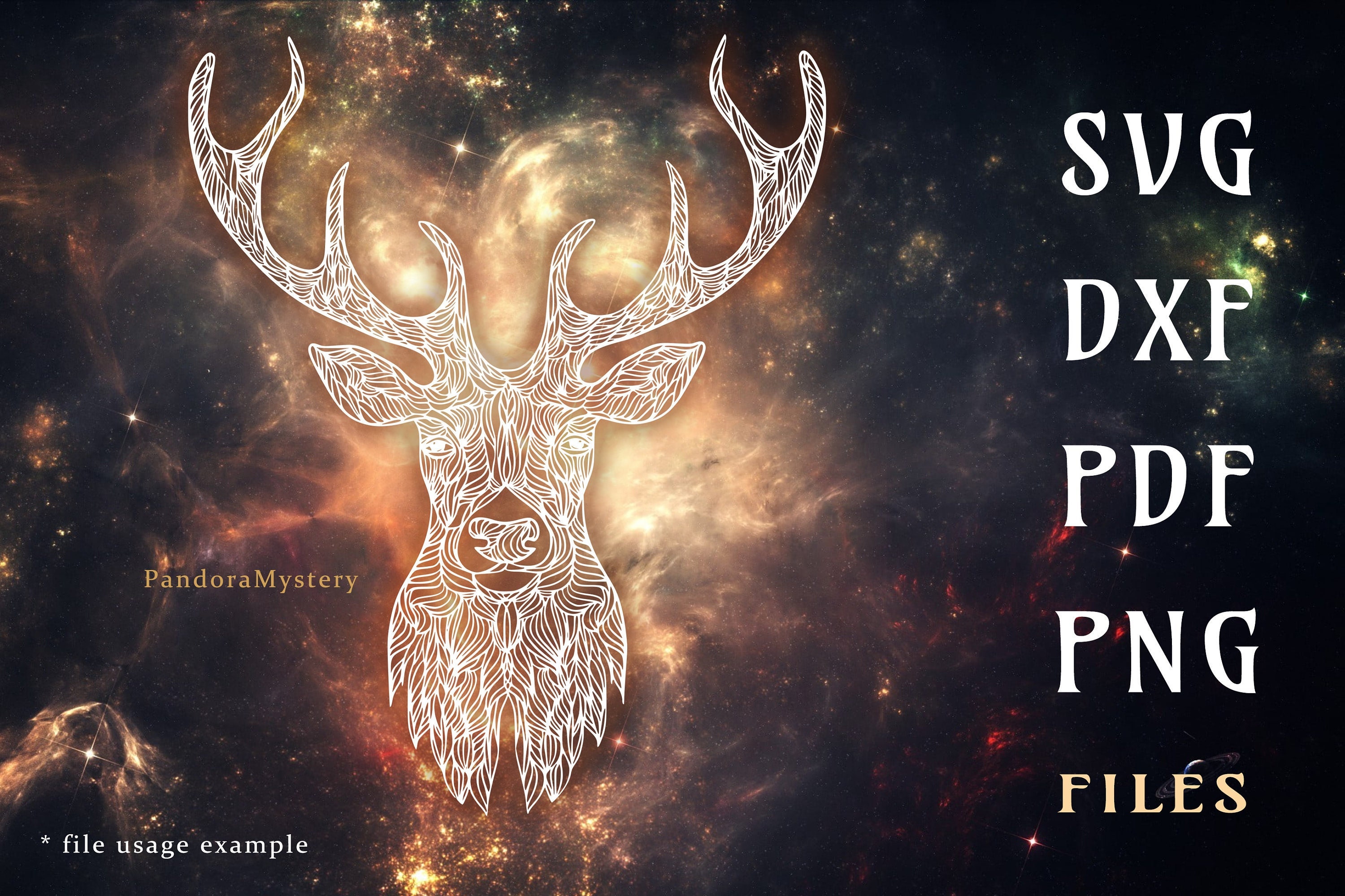 Deer Zentangle / Zentangle Svg / SVG Files for Cricut / Deer Silhouette ...