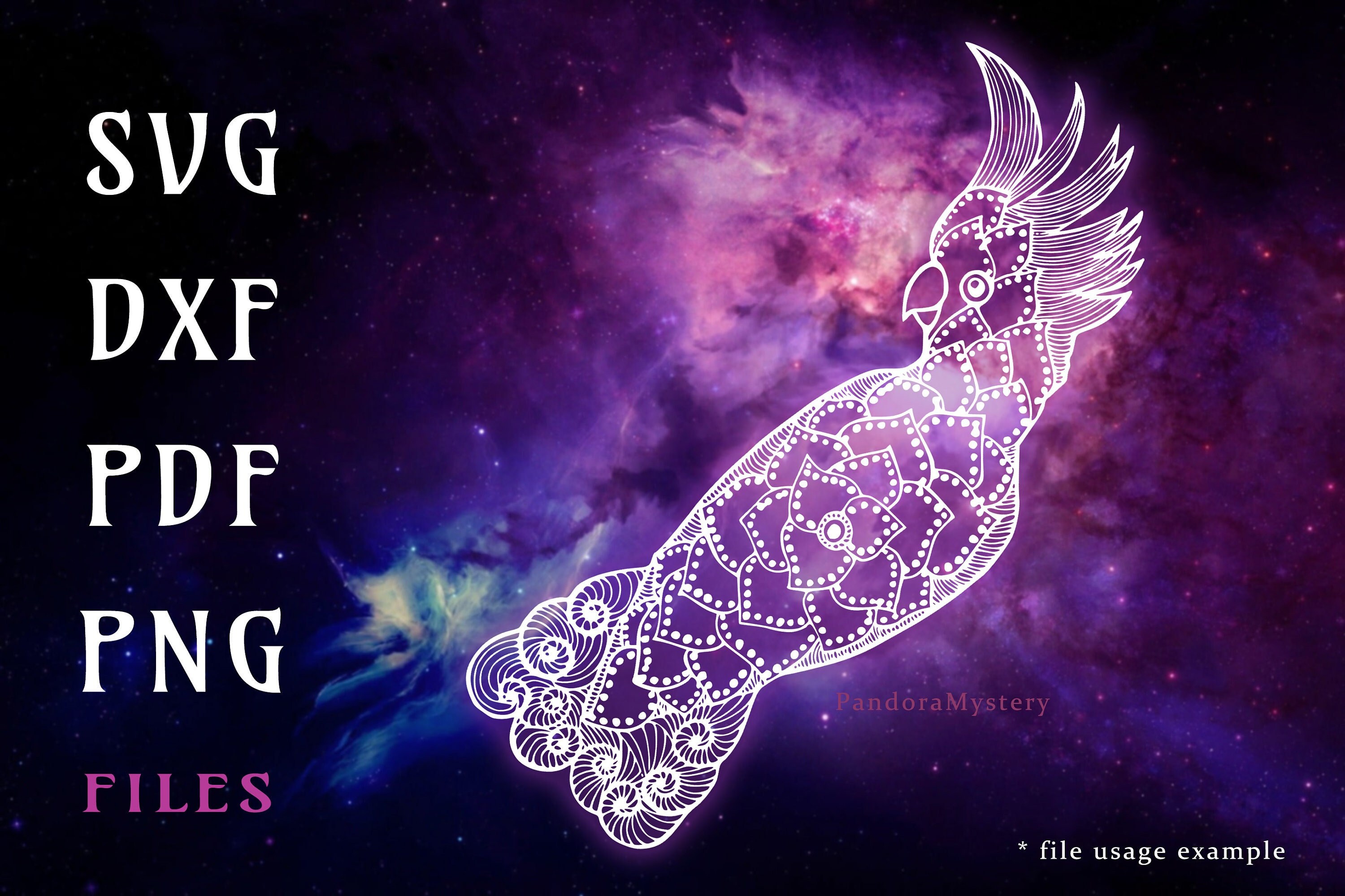 Cockatoo Zentangle / Zentangle Svg / SVG Files for Cricut / Cockatoo ...