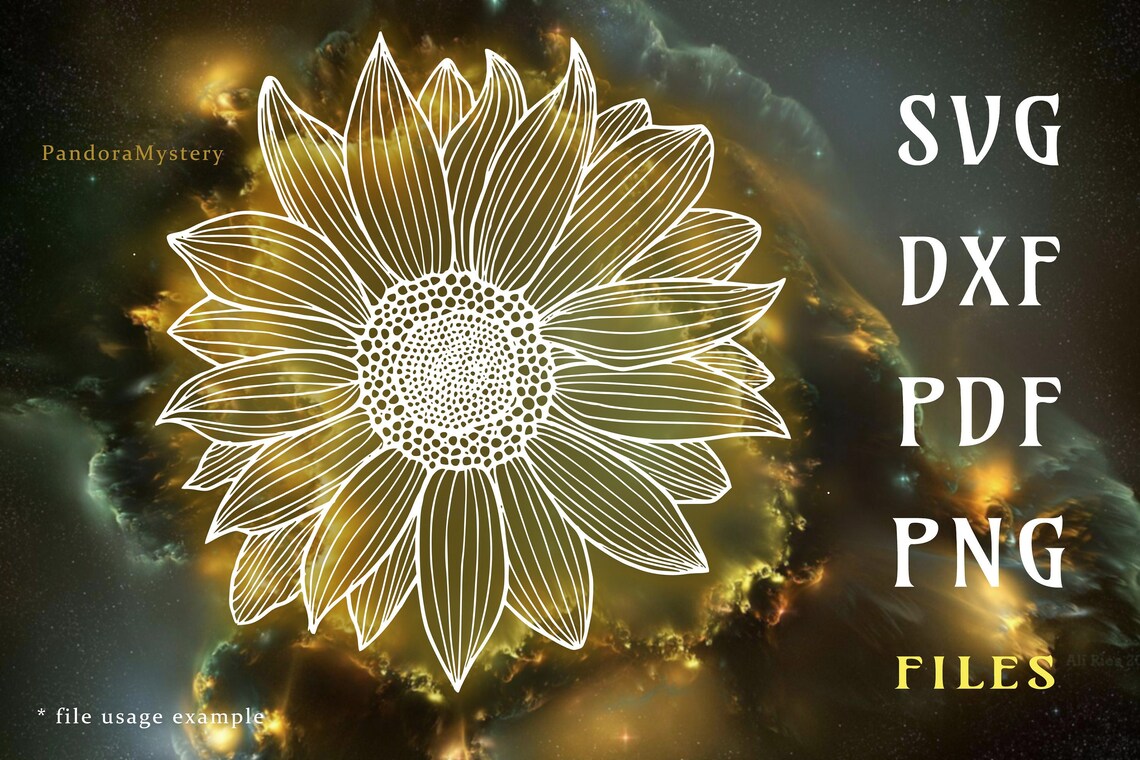 Sunflower Zentangle / Zentangle Svg / SVG Files for Cricut / Sunflower ...