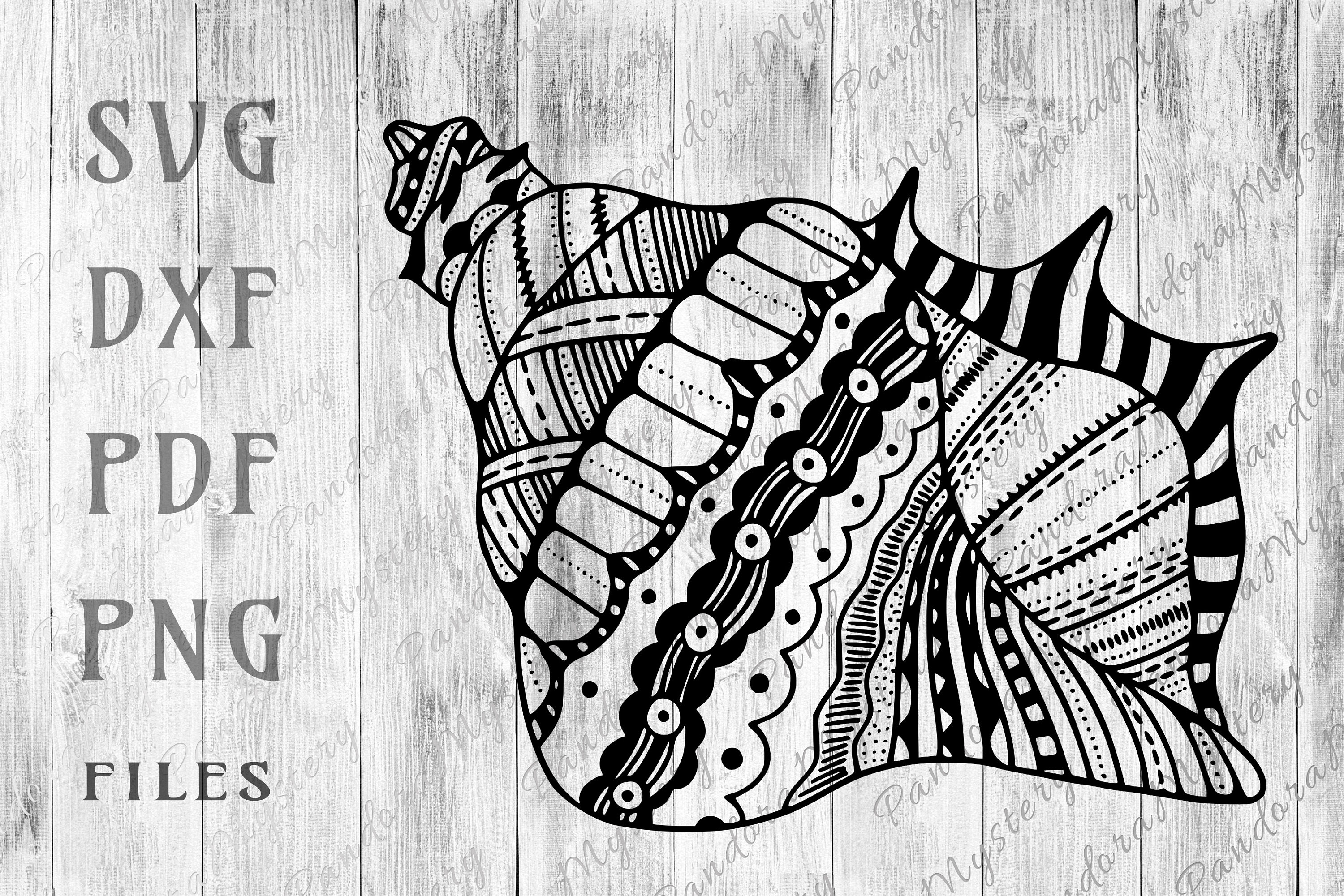 Shell Zentangle / Zentangle Svg / SVG Files for Cricut /shell ...