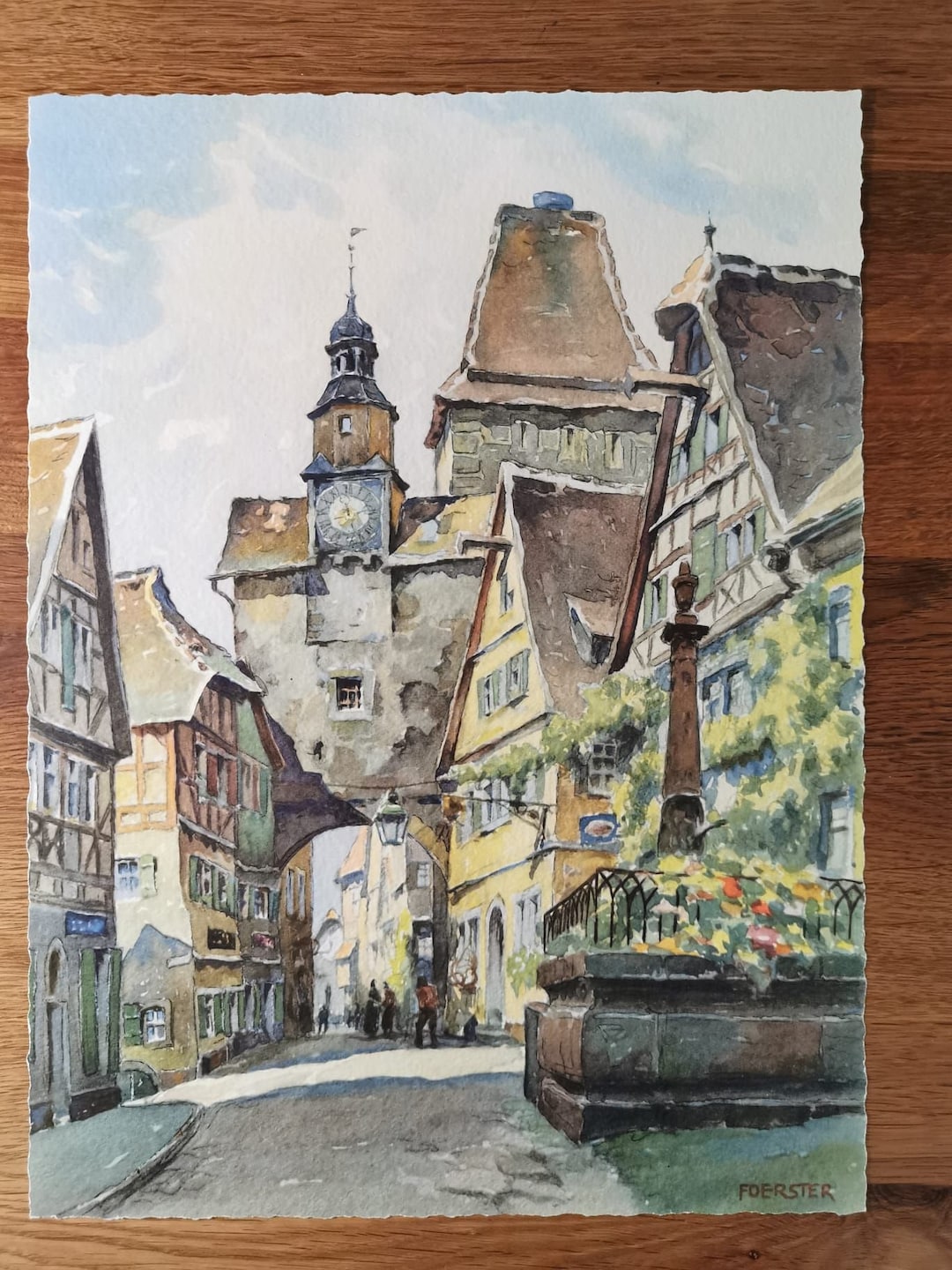 Rarity! Lithograph From the 1930s Based on an Original by Foerster ...