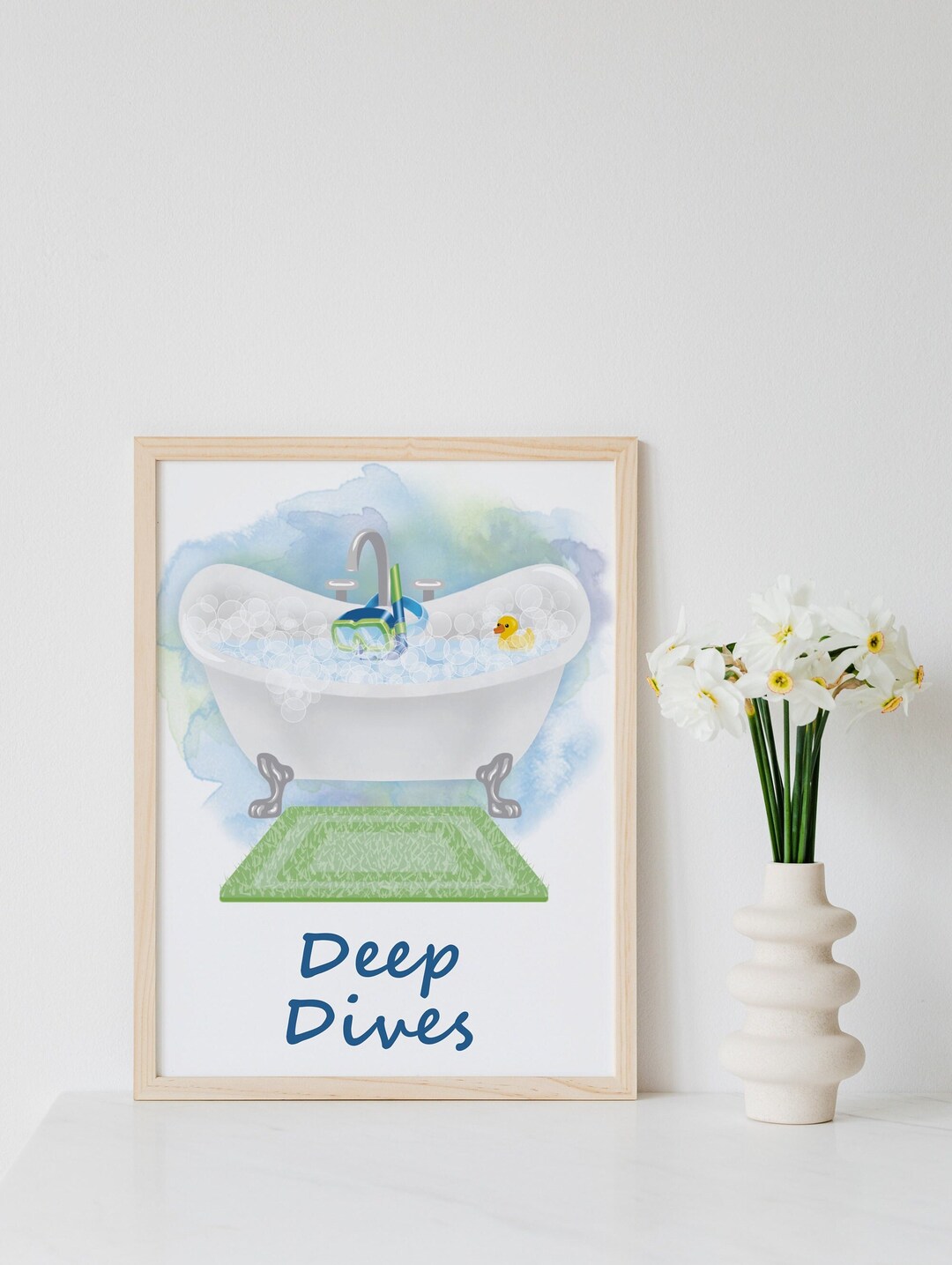 Deep Dives, Bubble Bath + Rubber Duck + Snorkel Mask Imaginative Play ...