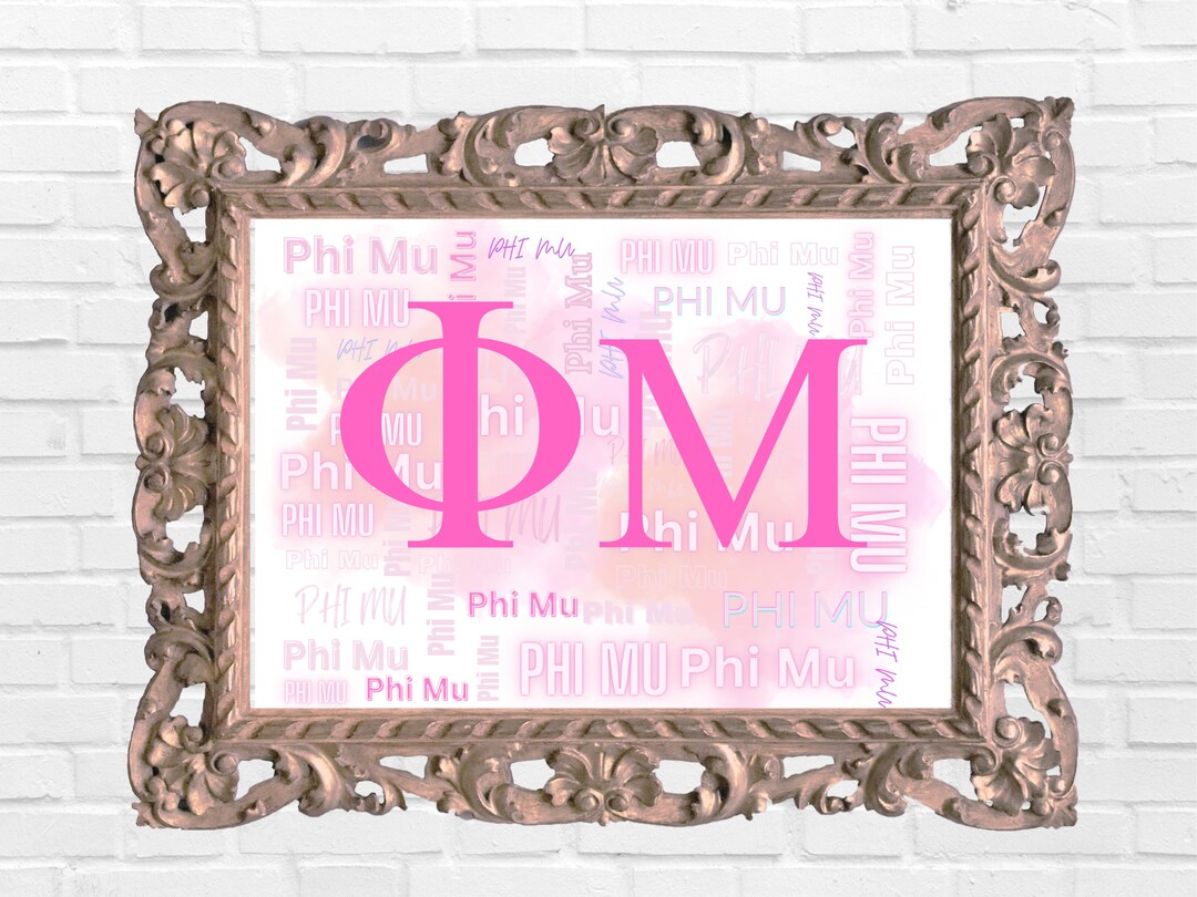 Phi Mu Graffiti Sign - Etsy