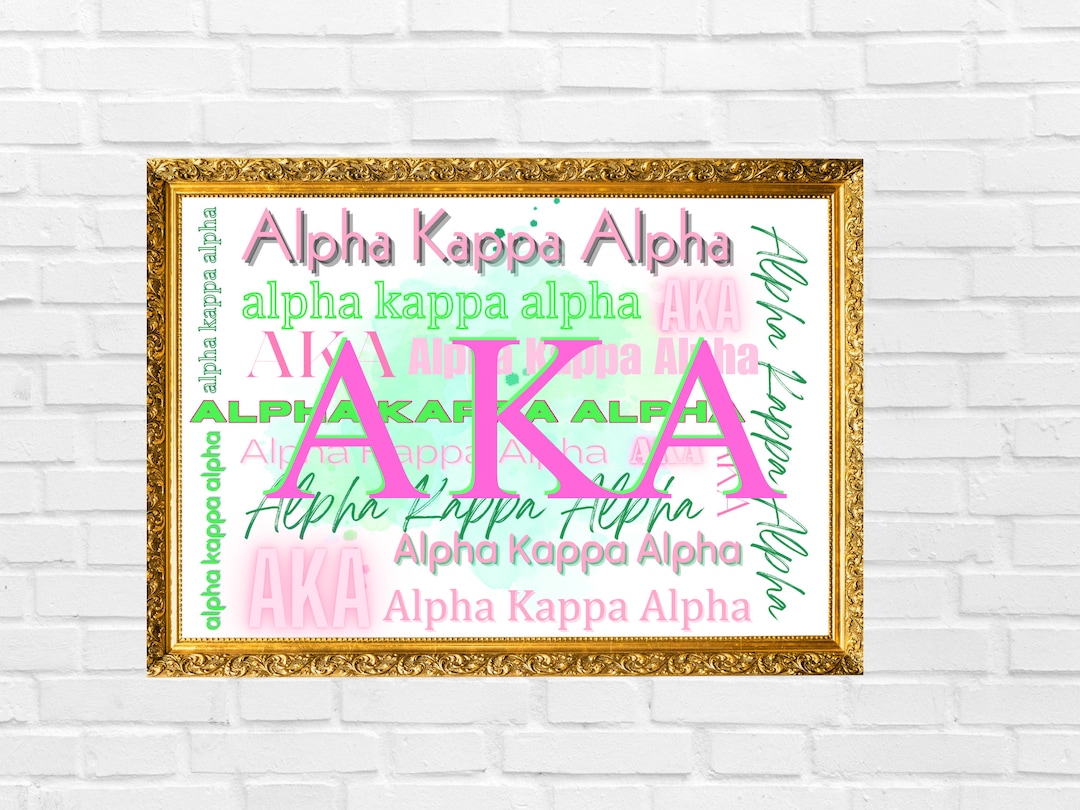 Alpha Kappa Alpha AKA Artwork - Etsy