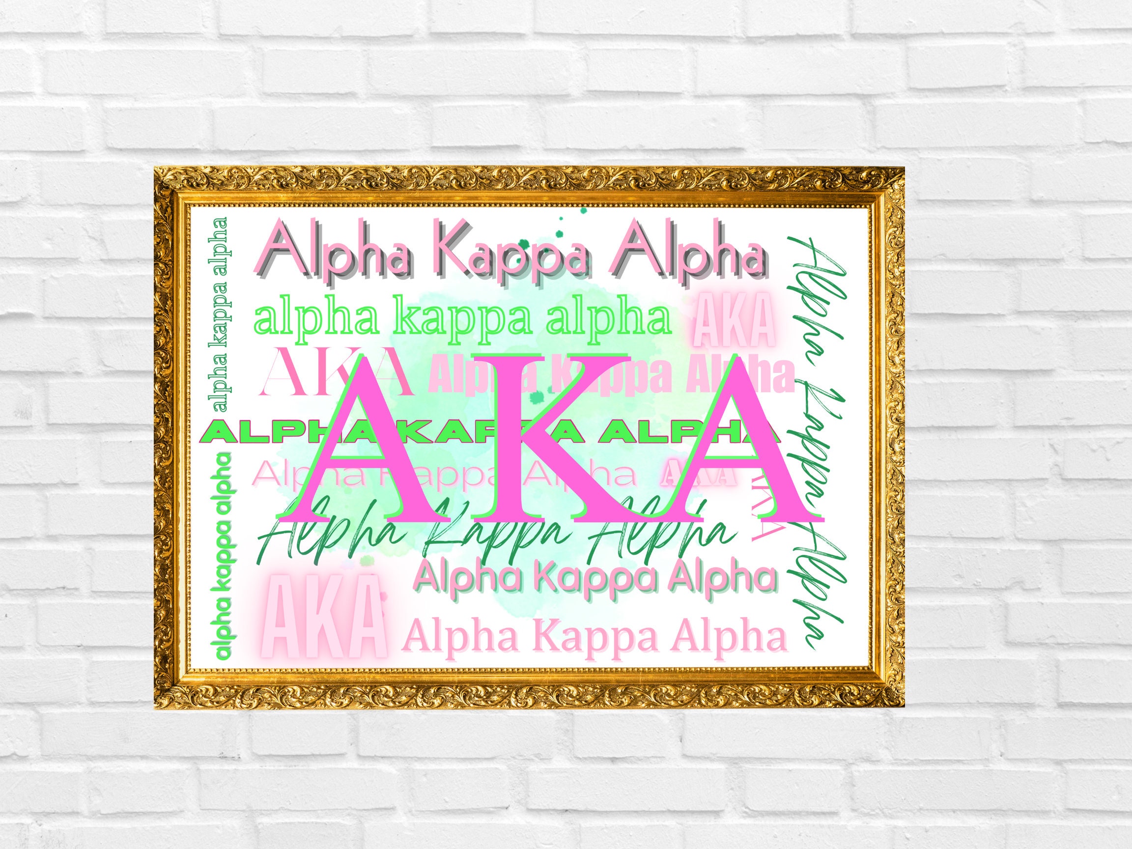 Alpha Kappa Alpha AKA Artwork - Etsy
