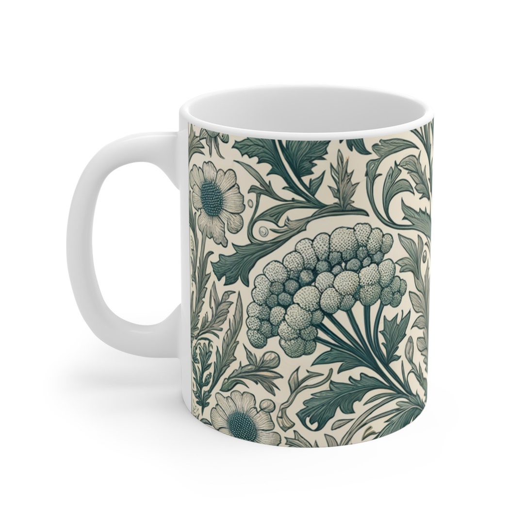 Morris & Company Inspired Heritage Coffee Charm Mug Art Nouveau Coffee ...
