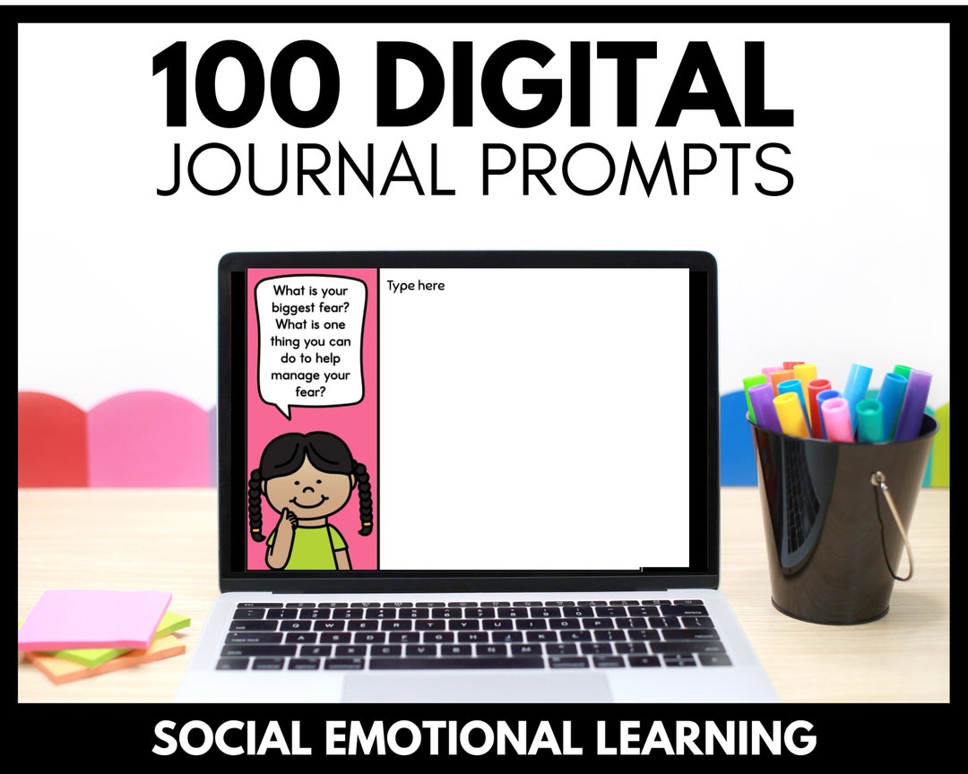 Social Emotional Learning Journal Prompts - 100 Digital Prompts - Etsy
