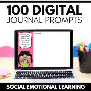 Social Emotional Learning Journal Prompts - 100 Digital Prompts - Etsy