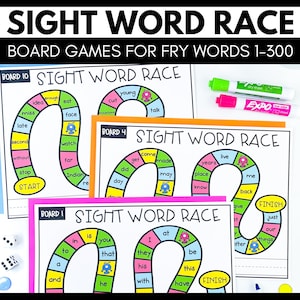 Sight Word Games - Fry Sight Words Activities Fry Words 1-300 ...