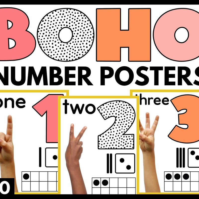 Numbers 1 10 posters - Etsy.de