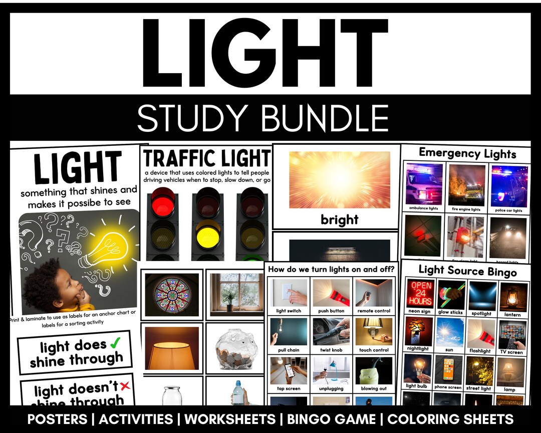 Light Study Bundle Creative Curriculum - Etsy