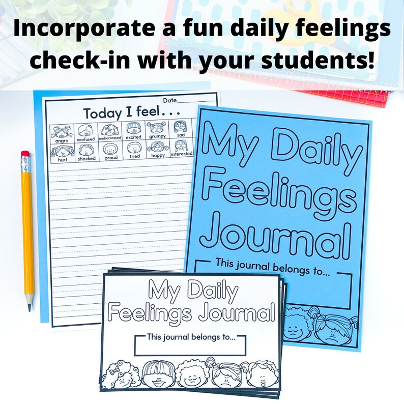 Social Emotional Learning Activities Daily Feelings Check in - Etsy