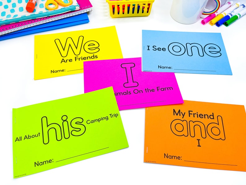 Sight Word Practice Books - Fry Sight Words 1-100 - Reading Fluency ...