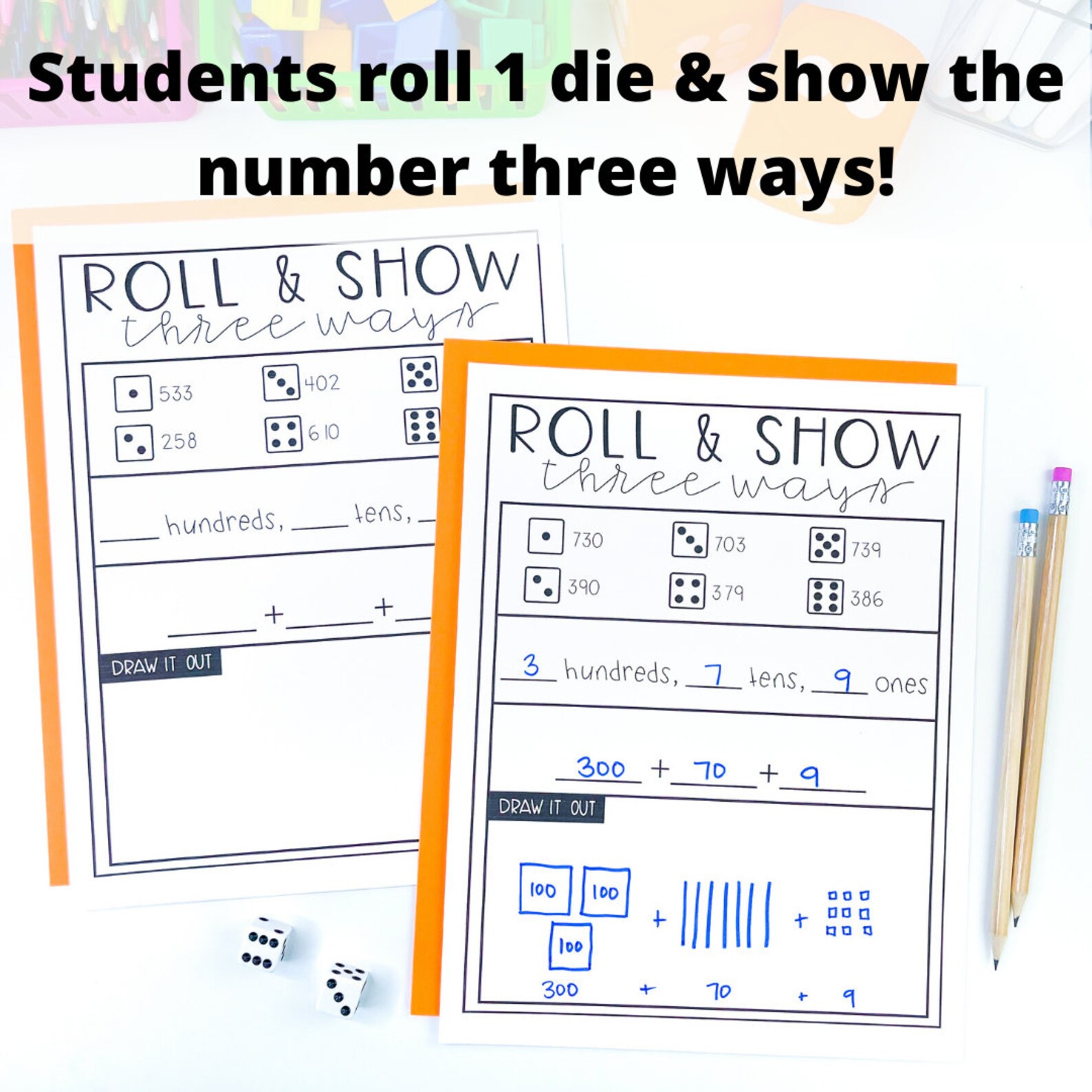 Place Value Activity for Math Centers - Etsy