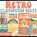 Retro Classroom Posters Classroom Rules Poster Set - Etsy
