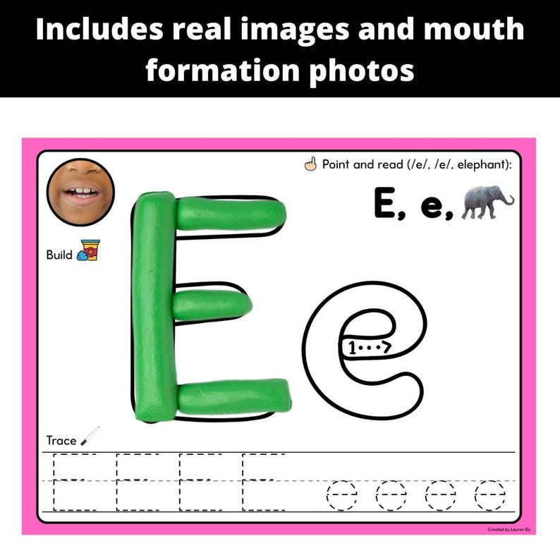 Letters and Sounds Play Dough Mats - Uppercase and Lowercase Alphabet ...