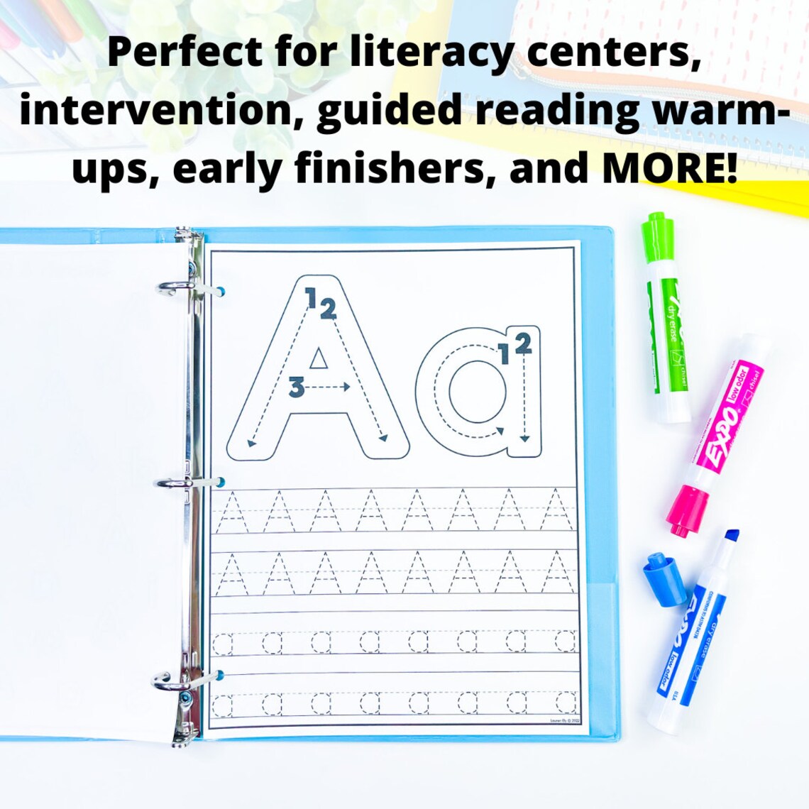 Letter Recognition Worksheets for Binder - Alphabet Activities - Etsy