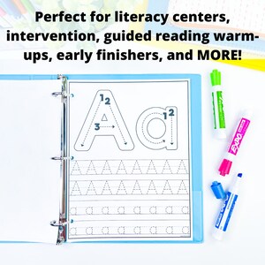 Letter Recognition Worksheets for Binder - Alphabet Activities - Etsy